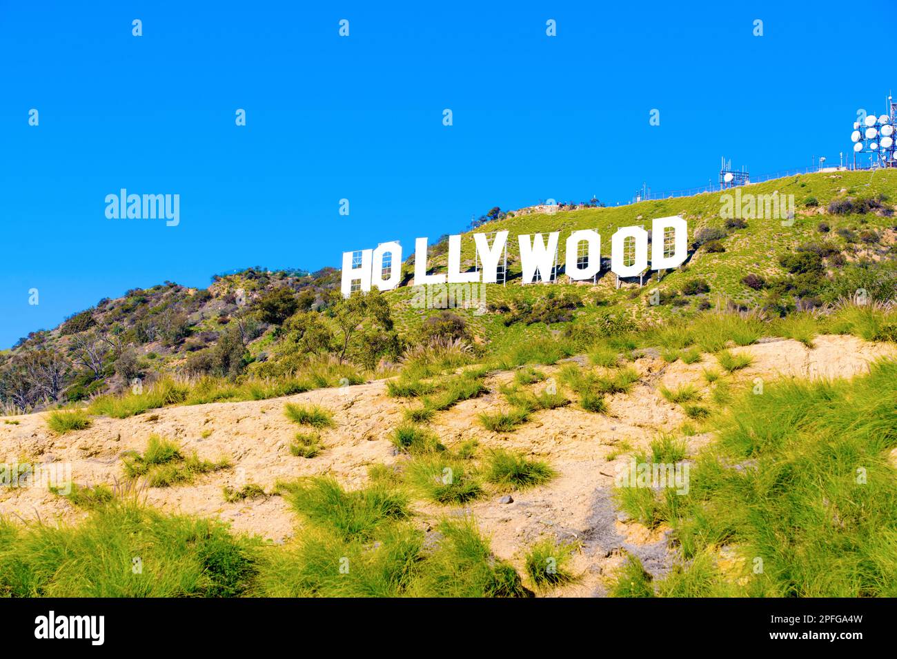 LOS ANGELES, CALIFORNIA - FEBRUARY 01, 2023: Iconic Hollywood sign ...