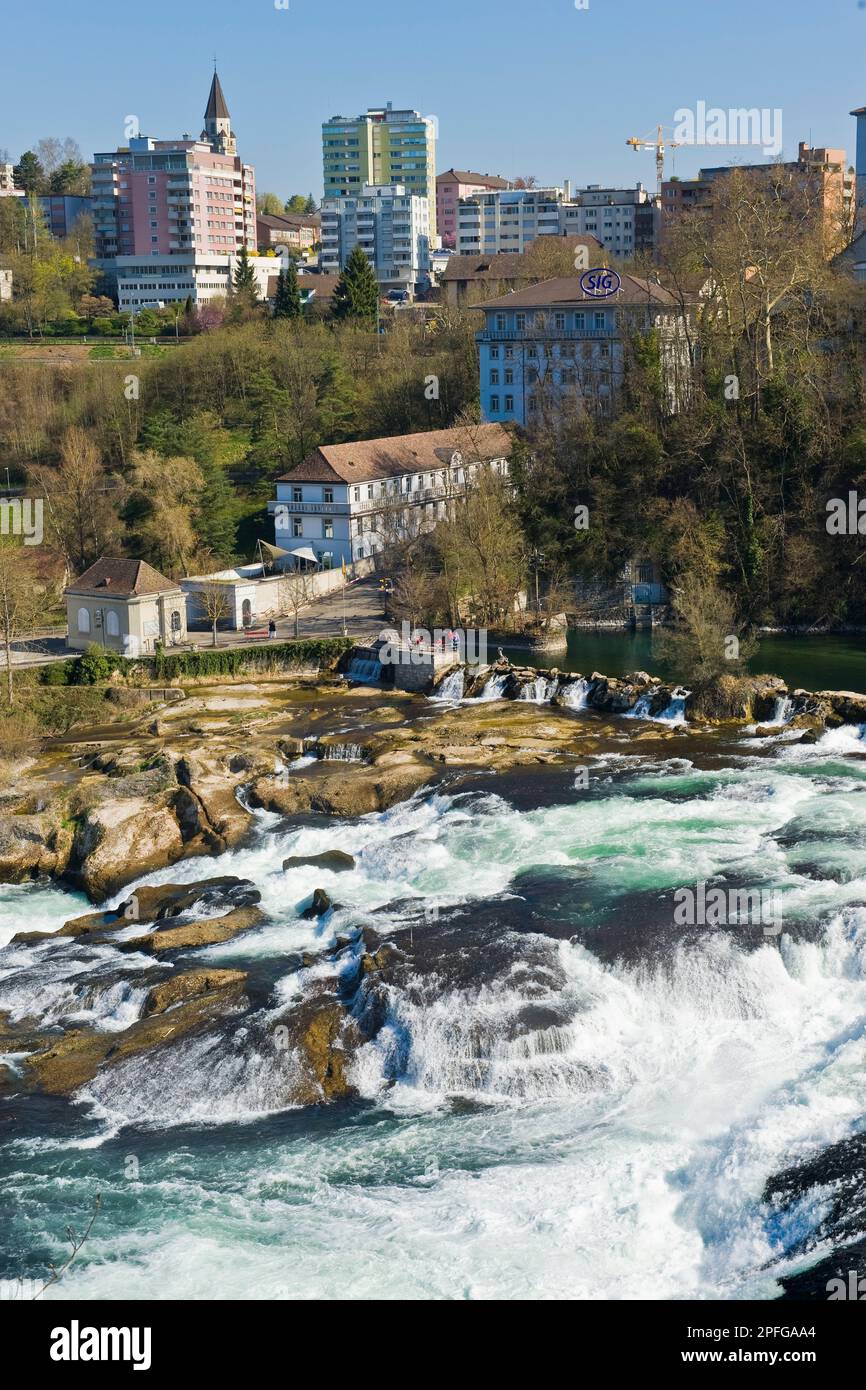 Waterfalls of Shaffahusen, Switzerland Stock Photo - Alamy