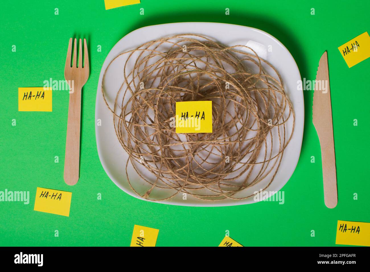 A creative picture of April Fools' Day jokes. Replacing food with ...