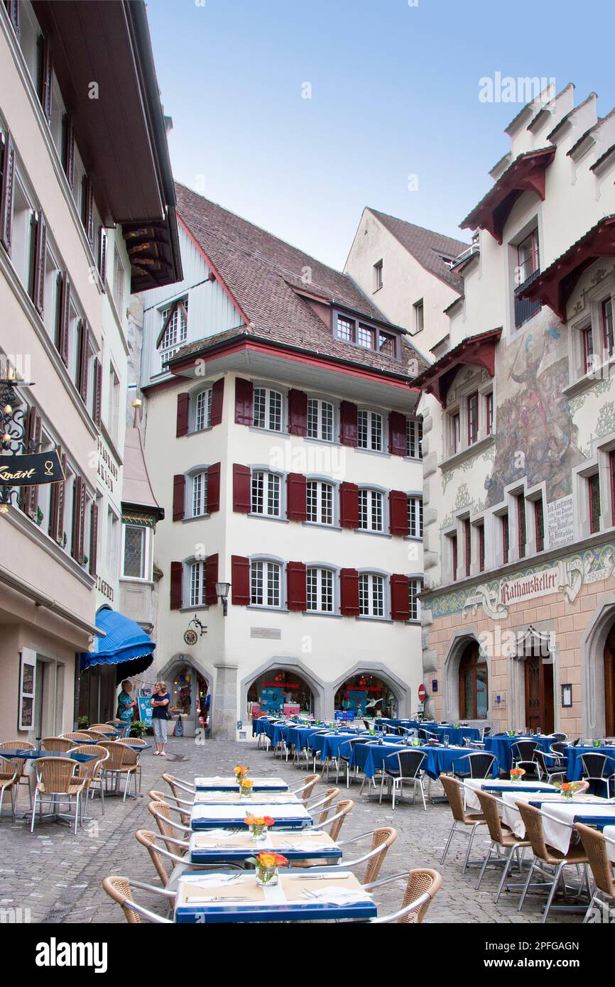 Switzerland, Canton Zug, Zug, traditional restaurant Stock Photo - Alamy