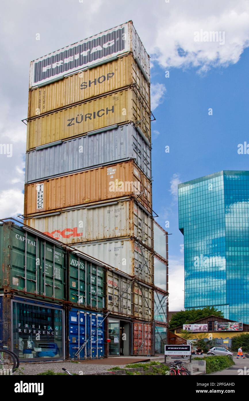 Freitag shop, Zurich, Switzerland Stock Photo - Alamy
