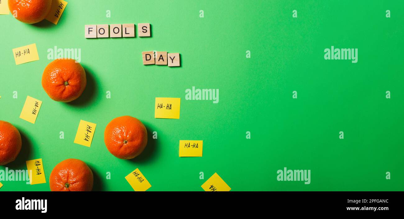 A creative picture of April Fools' Day jokes. Replacing food with ...