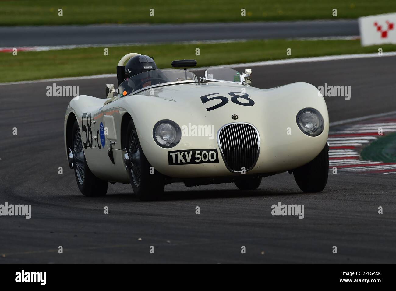 Hans Martin Schneeberger, Jaguar C-Type, RAC Woodcote Trophy & Stirling ...