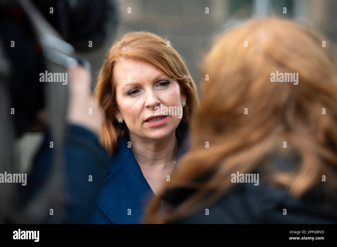 Edinburgh, Scotland, UK. 17 March 2023.PICTURED: Ash Regan MSP seen ...