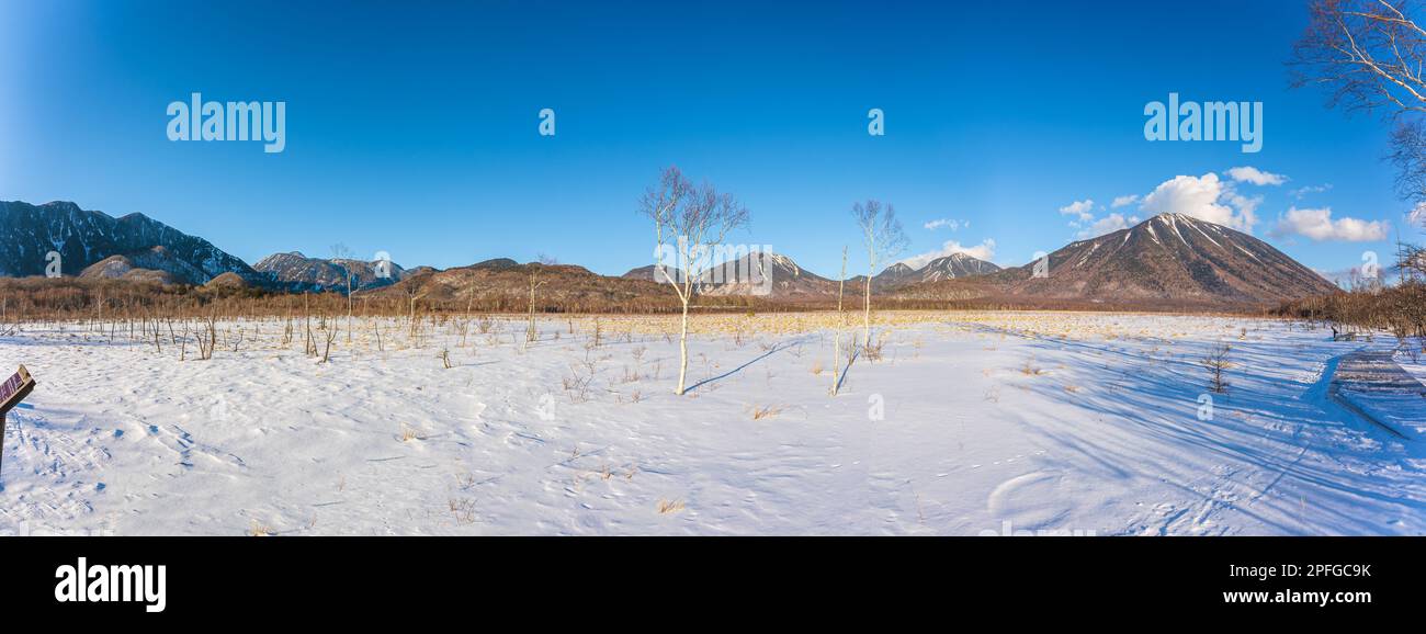 Nikko cover in snow at winter, Tochigi, Japan Stock Photo - Alamy