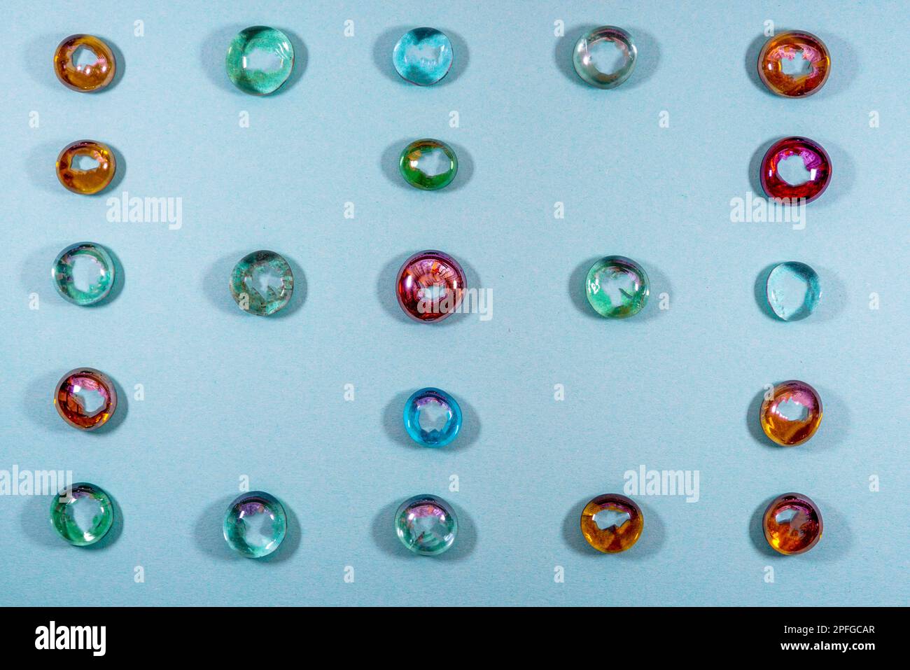 Glass made of crystal-like materials photographed in the studio with ...