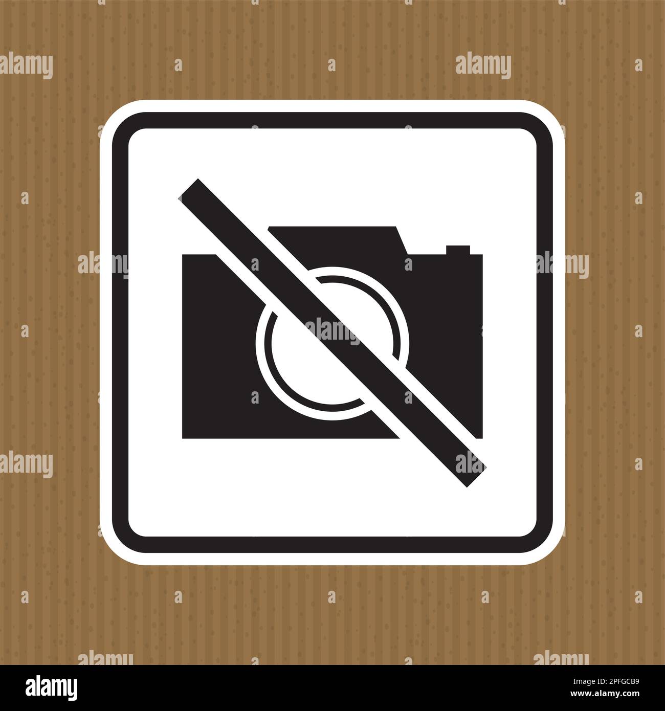 Camera Prohibited Sign On White Background Stock Vector Image & Art - Alamy
