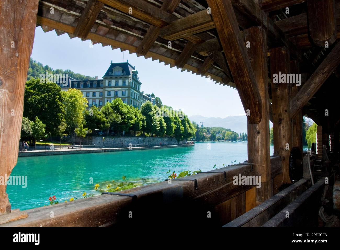 Switzerland, Canton Bern, Thun, Obere Schleuse Stock Photo - Alamy