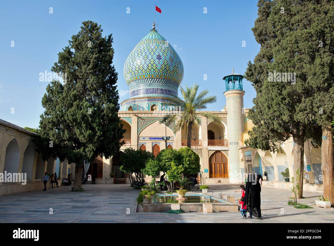 Asia, Iran, Shiraz, Aliebne Hamze Shrine Stock Photo - Alamy