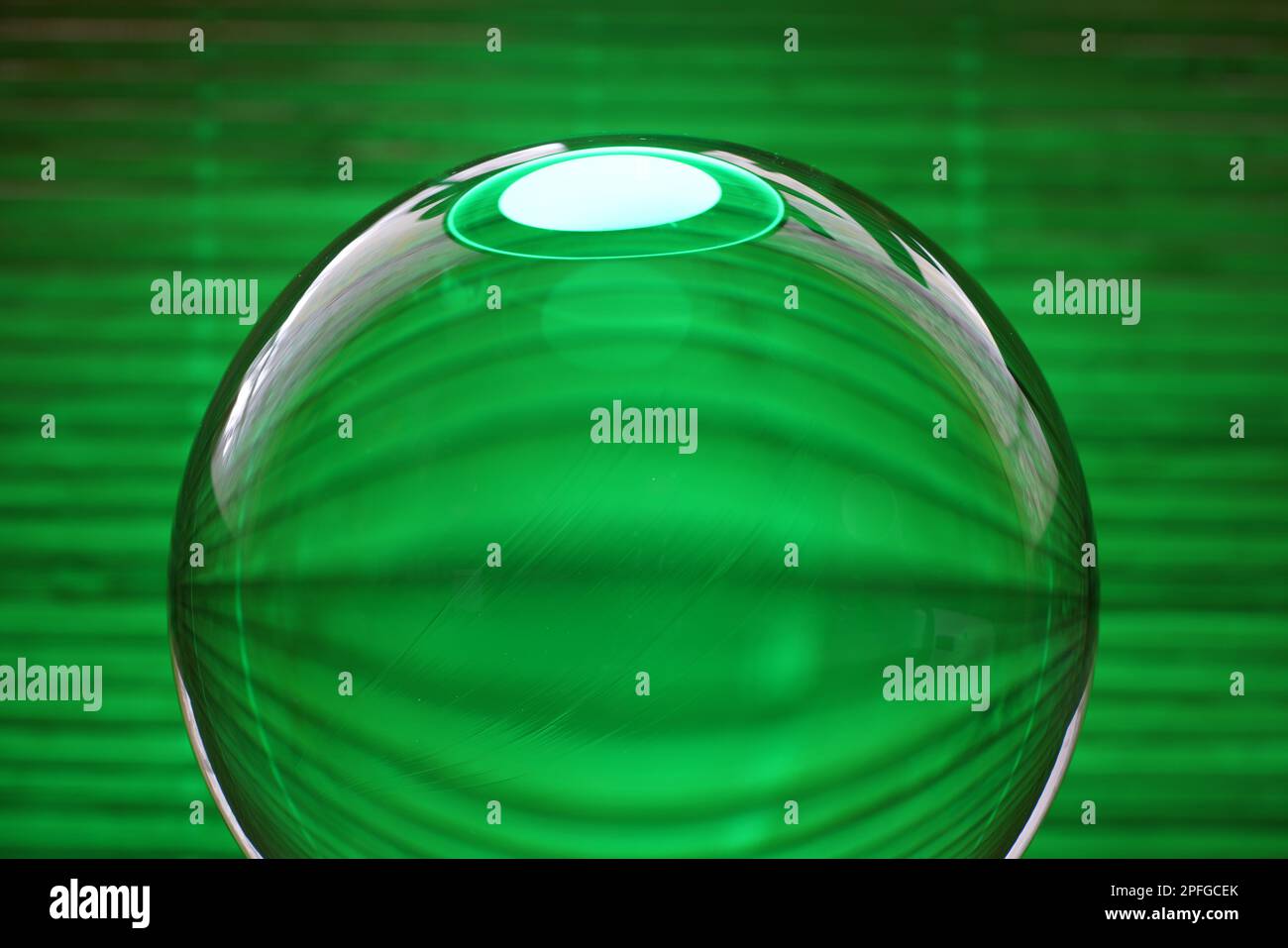 Glass made of crystal-like materials photographed in the studio with ...