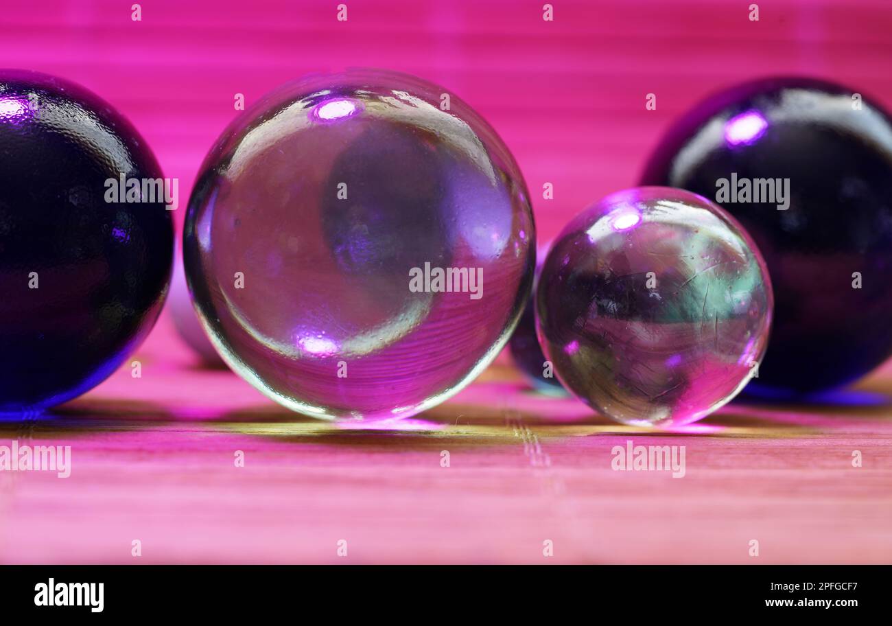 Glass made of crystal-like materials photographed in the studio with ...