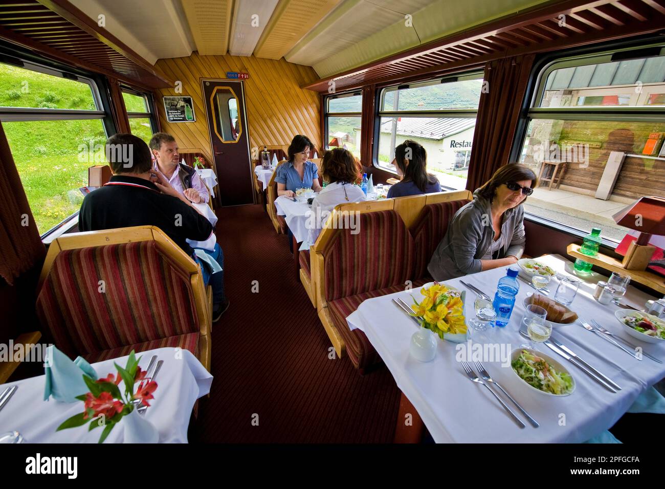 Glacier express dining hi-res stock photography and images - Alamy