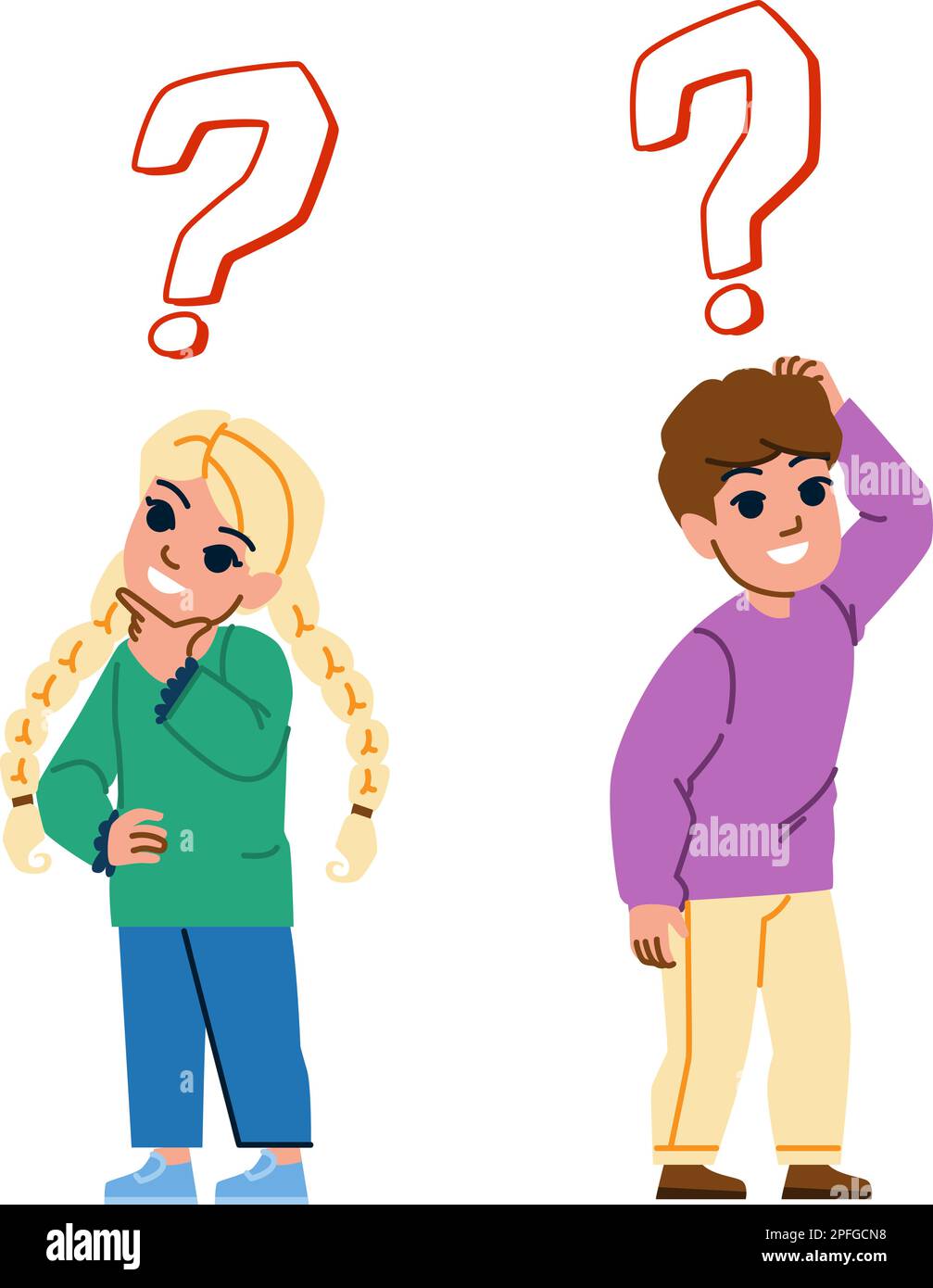 kid question vector Stock Vector Image & Art - Alamy
