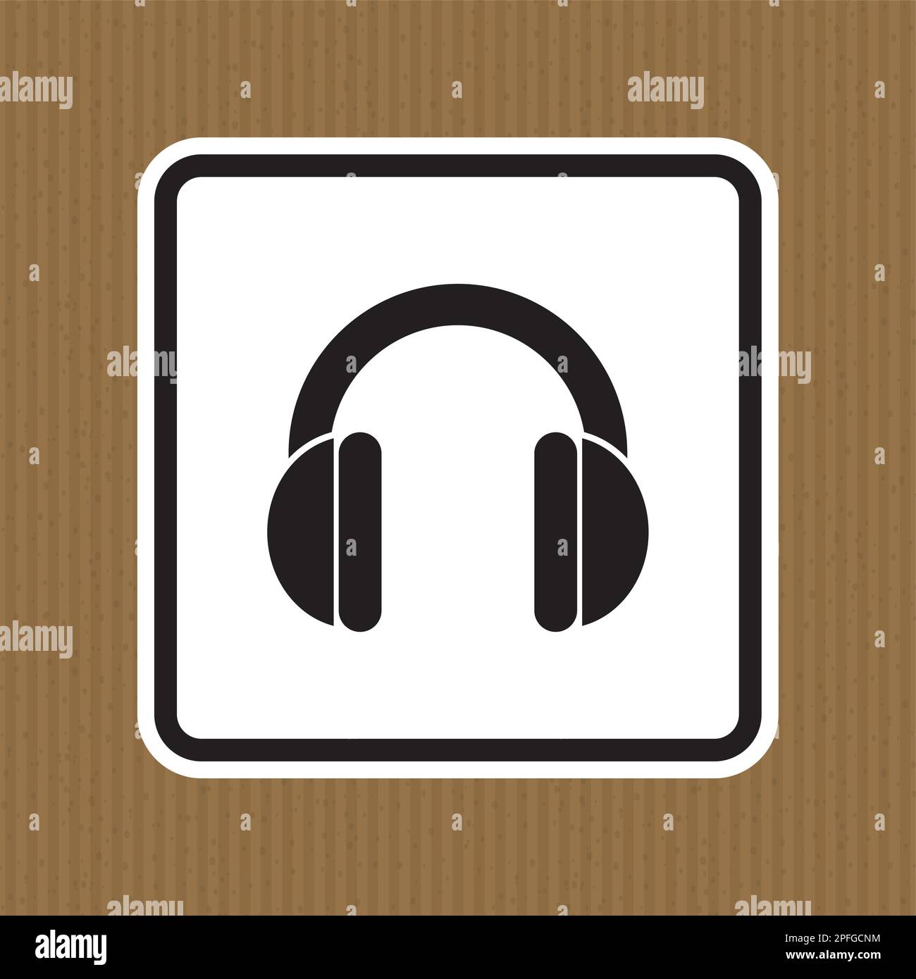Hearing protection required sign Stock Vector Images - Alamy