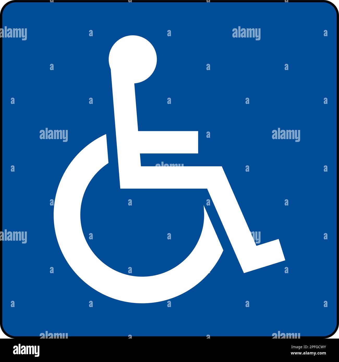 International Symbol of Accessibility Sign On White Background Stock ...