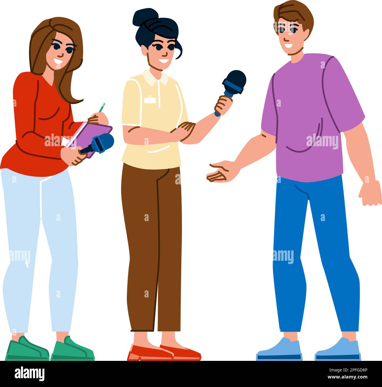 newspaper journalist vector Stock Vector Image & Art - Alamy