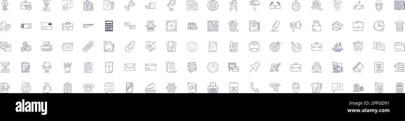 Remote management line icons signs set. Design collection of Remote ... Remote management line icons signs set. Design collection of Remote ...