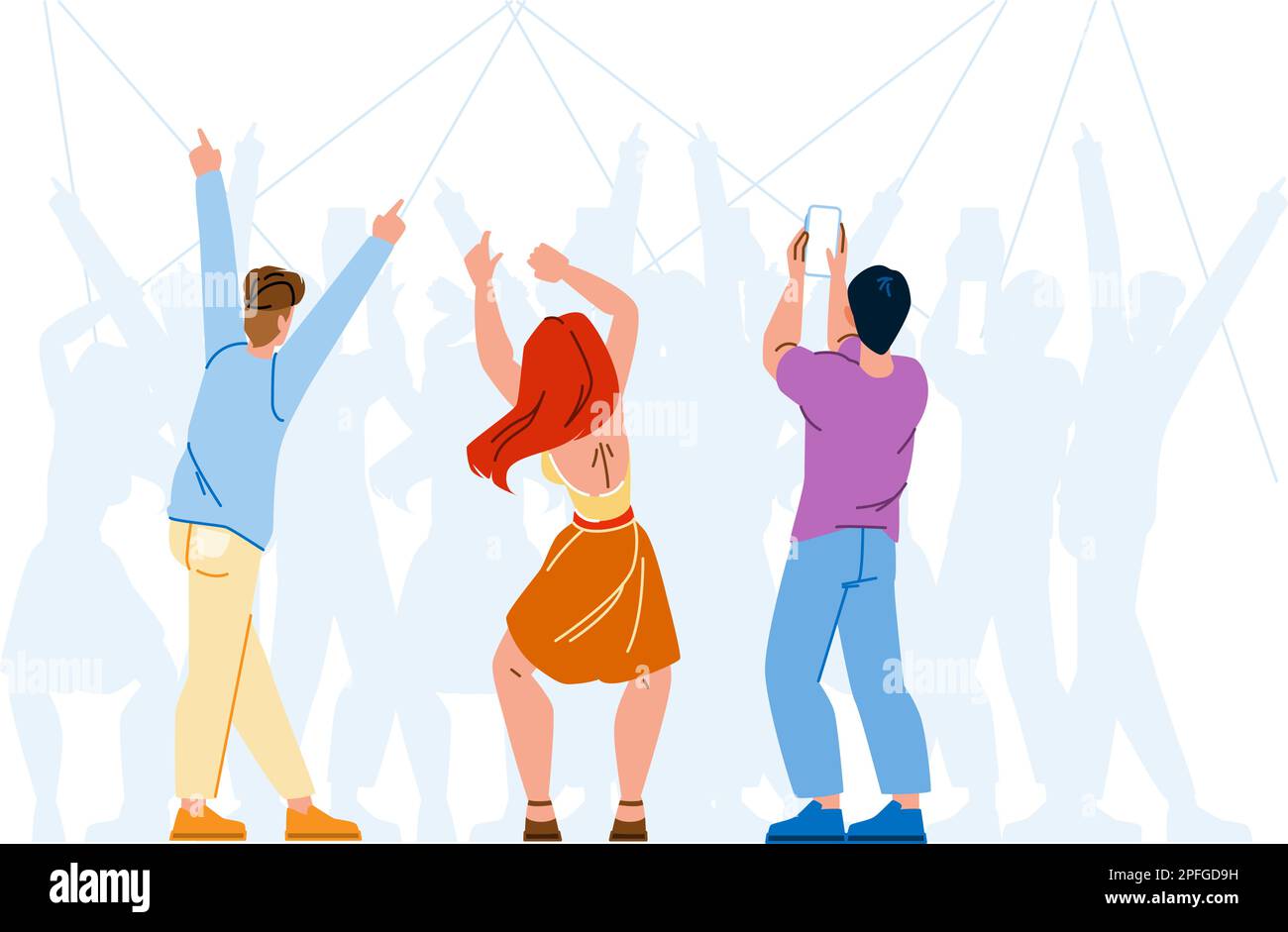 people concert vector Stock Vector Image & Art - Alamy