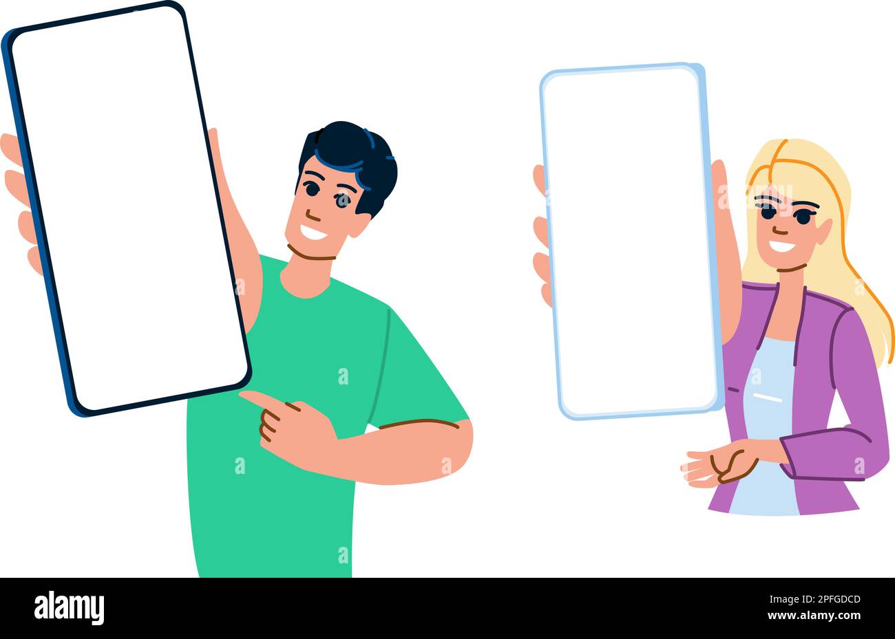 smartphone in hand vector Stock Vector Image & Art - Alamy