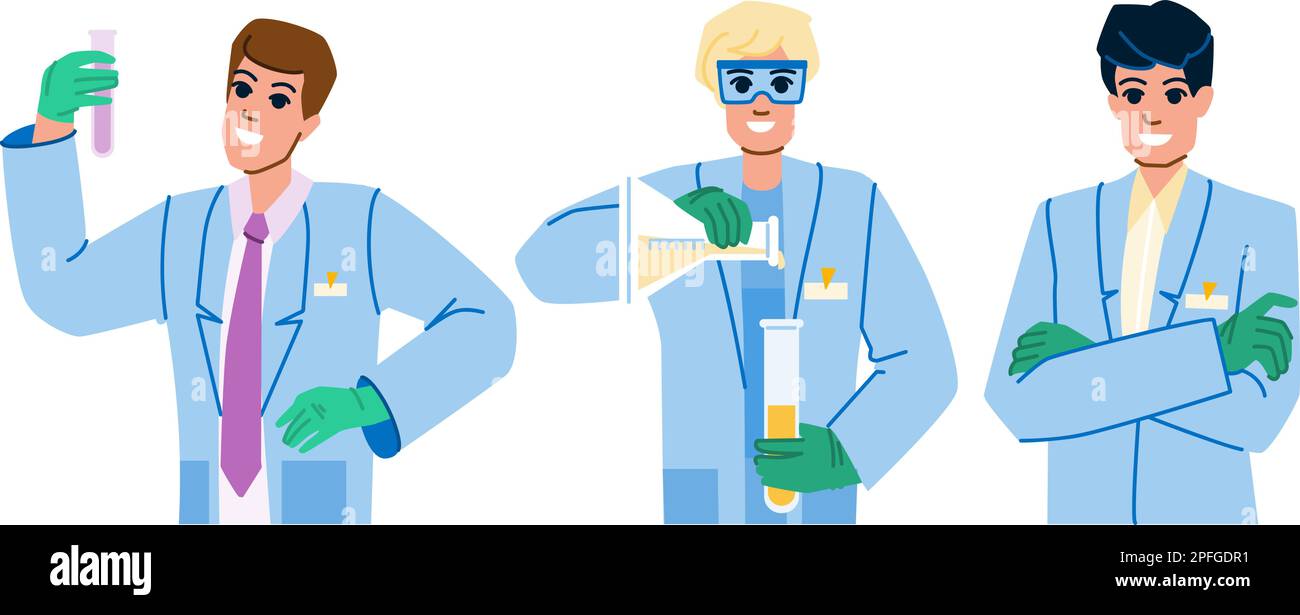 scientist man vector Stock Vector Image & Art - Alamy