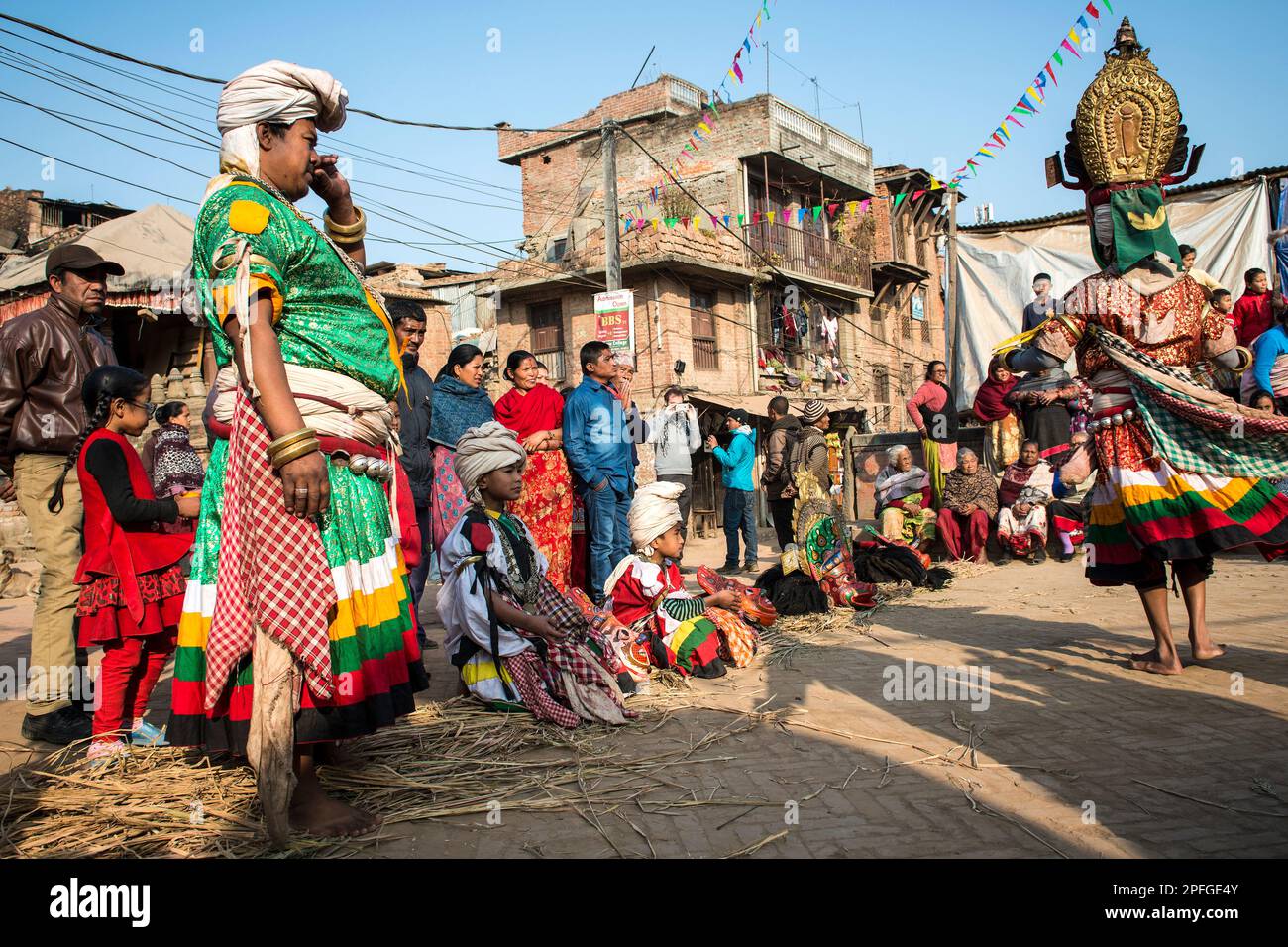 Nepal; Bhaktapur, Folklore Stock Photo - Alamy