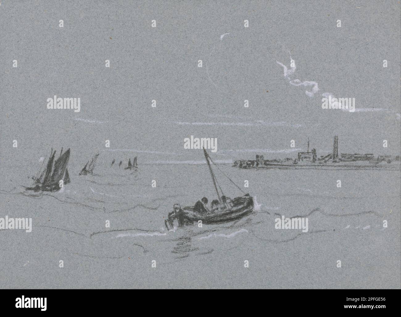Sea Study by Peter de Wint Stock Photo - Alamy