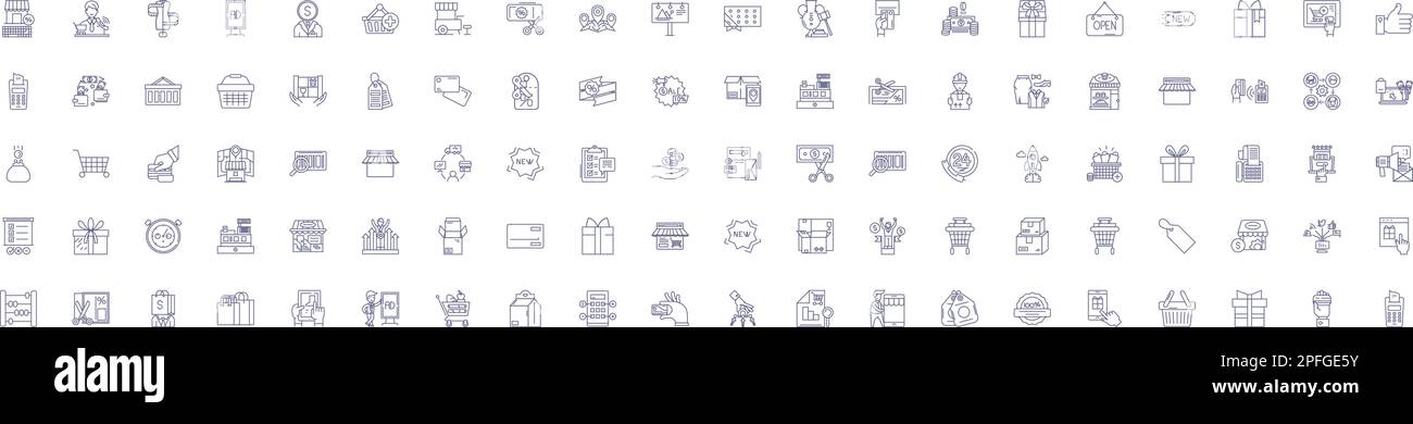 Sales training and development line icons signs set. Design collection ...