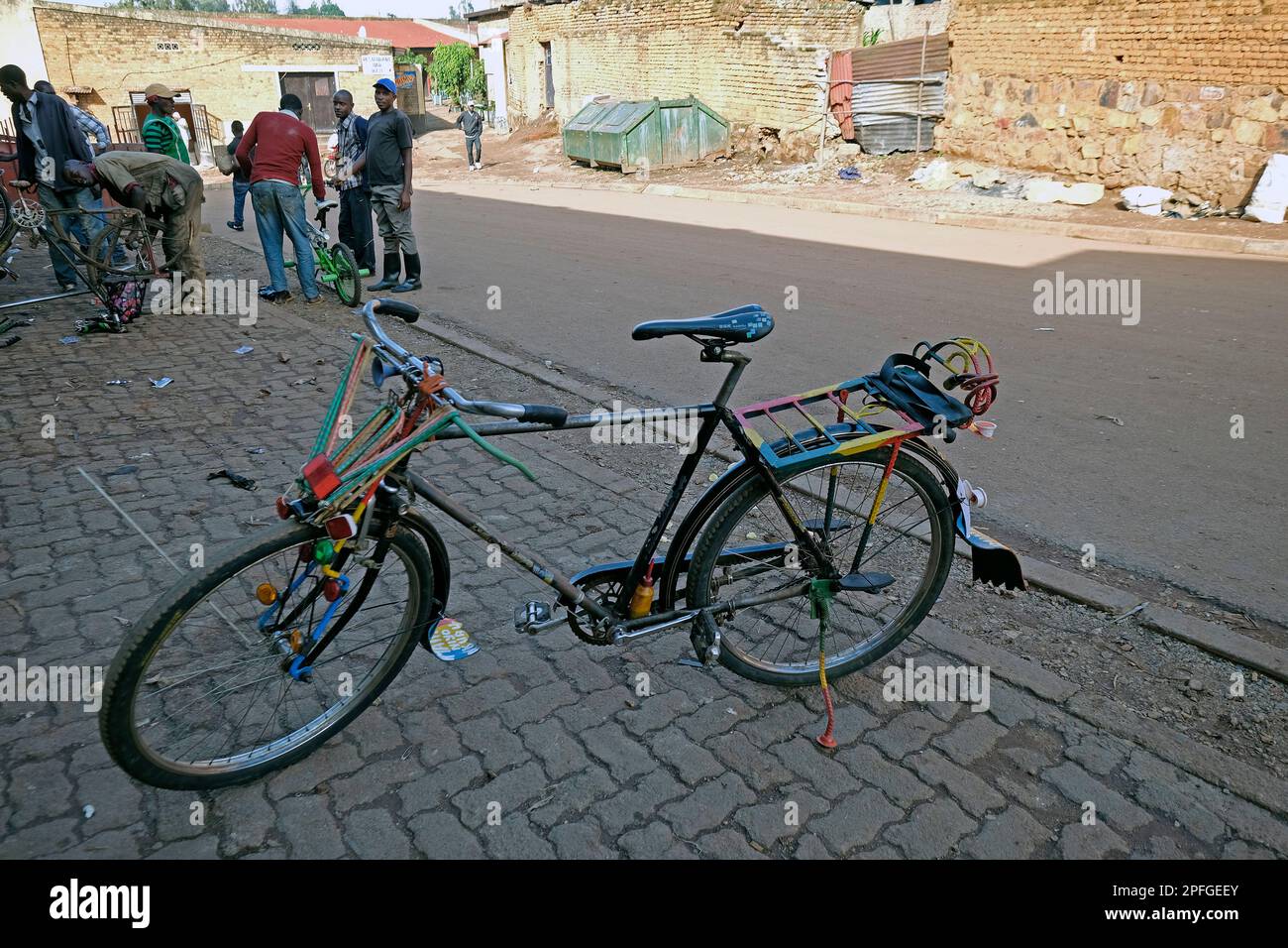 Rwanda, Butare, bicycle Stock Photo - Alamy