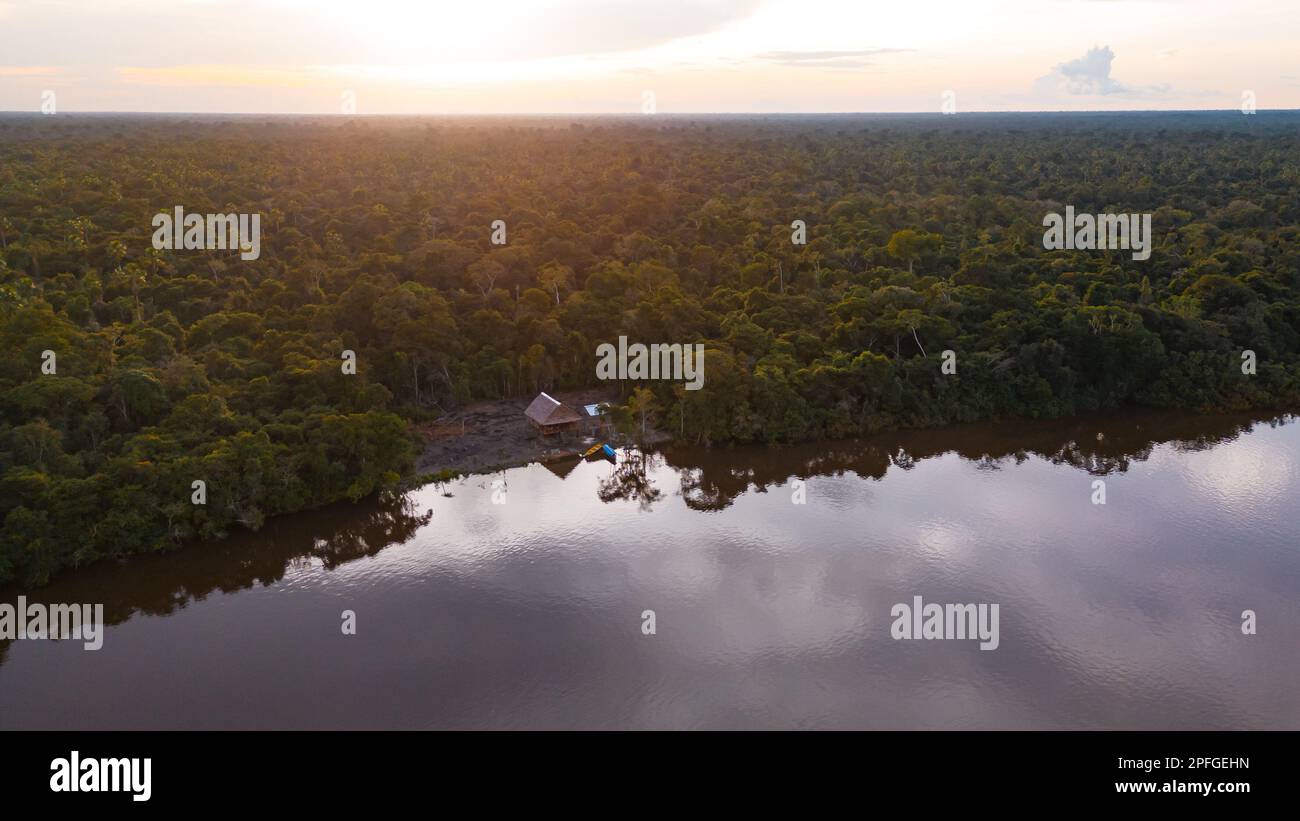 The Nanay River, one of the most important freshwater channels in the ...