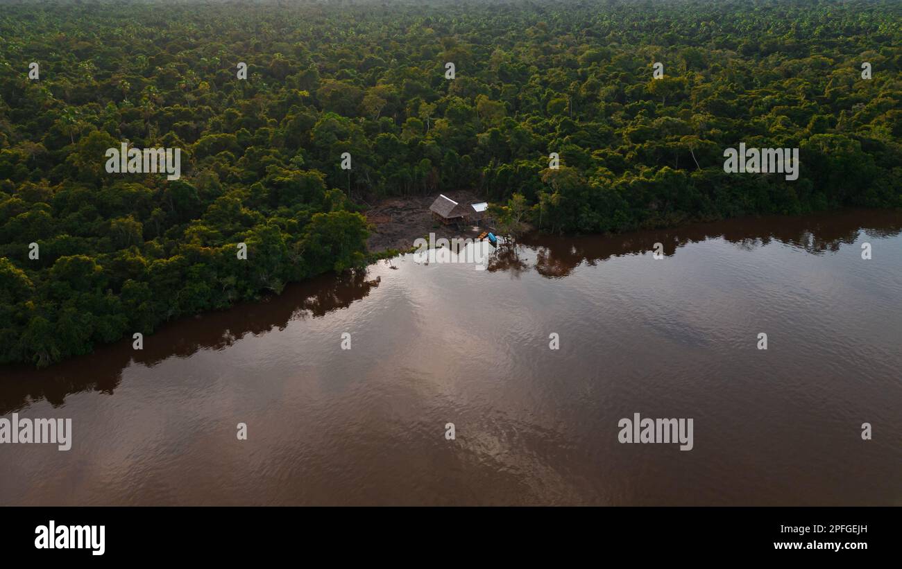 The Nanay River, one of the most important freshwater channels in the ...