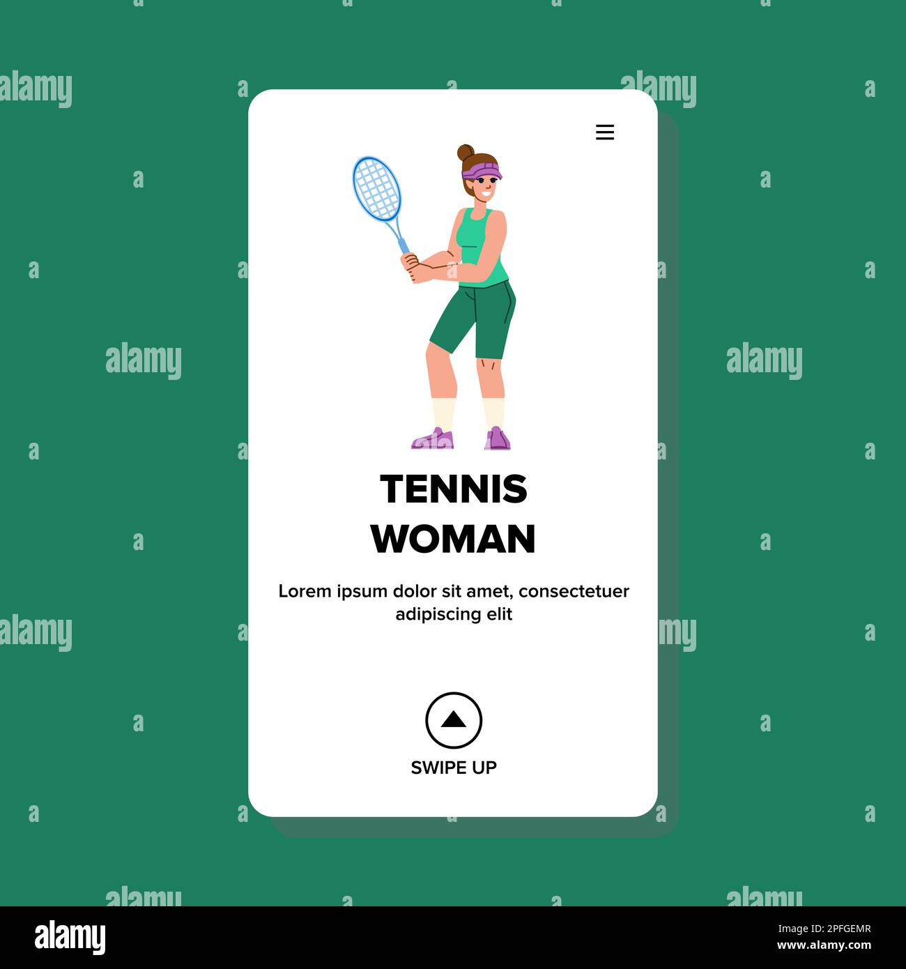 tennis woman vector Stock Vector Image & Art - Alamy