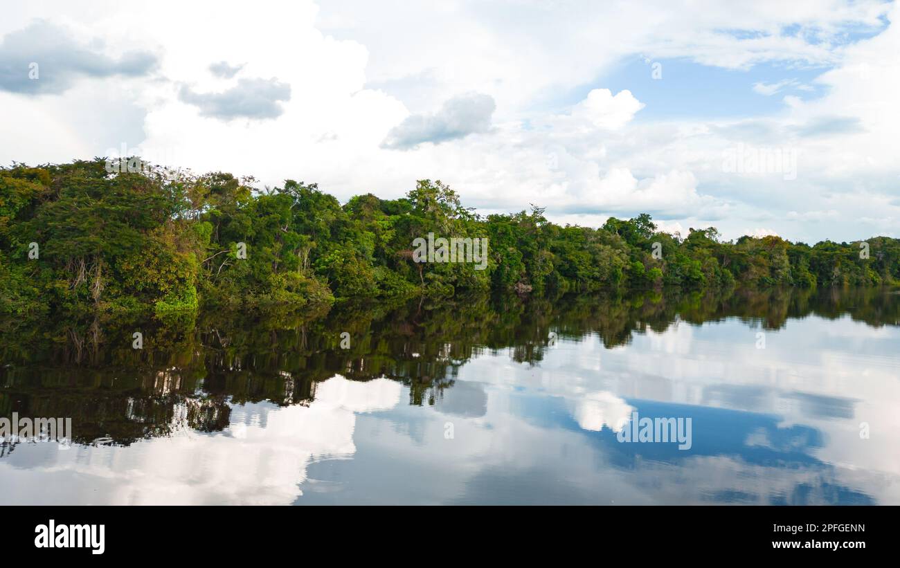The Nanay River, one of the most important freshwater channels in the ...