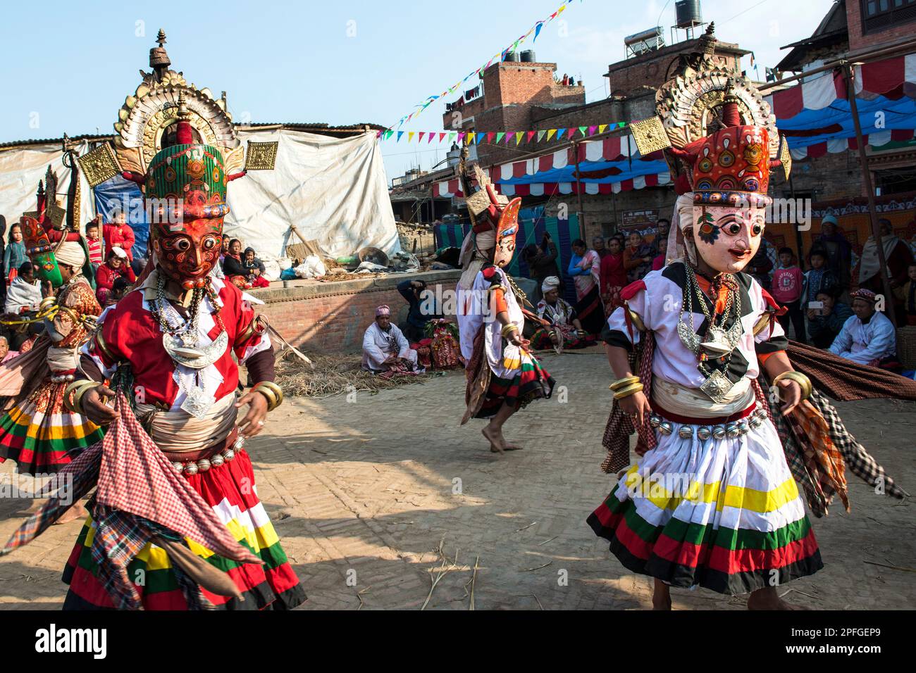 Nepal; Bhaktapur, Folklore Stock Photo - Alamy