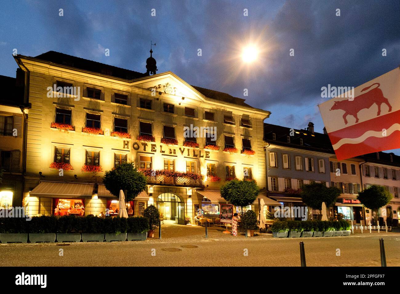 Switzerland, Canton Fribourg, Bulle Stock Photo - Alamy