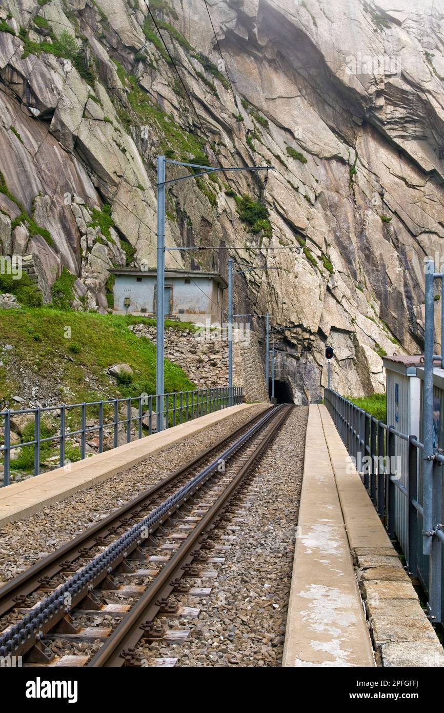 Cog railway, Uri region, Switzerland Stock Photo - Alamy