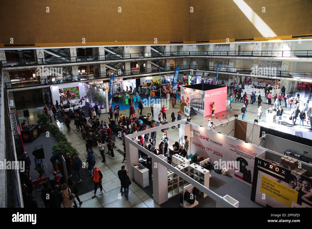 Rome, Rome, Italy, March 17, 2023, Expo village Palazzo dei Congressi during Press conference ...