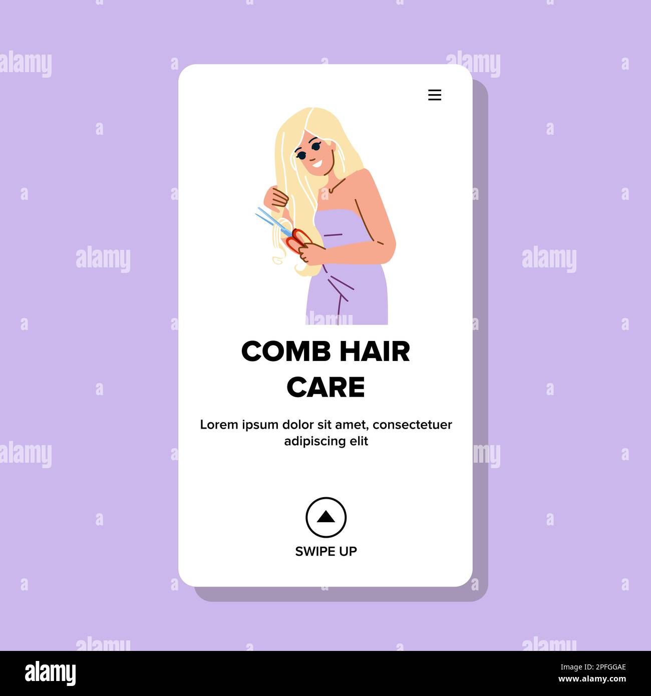 comb hair care vector Stock Vector Image & Art - Alamy