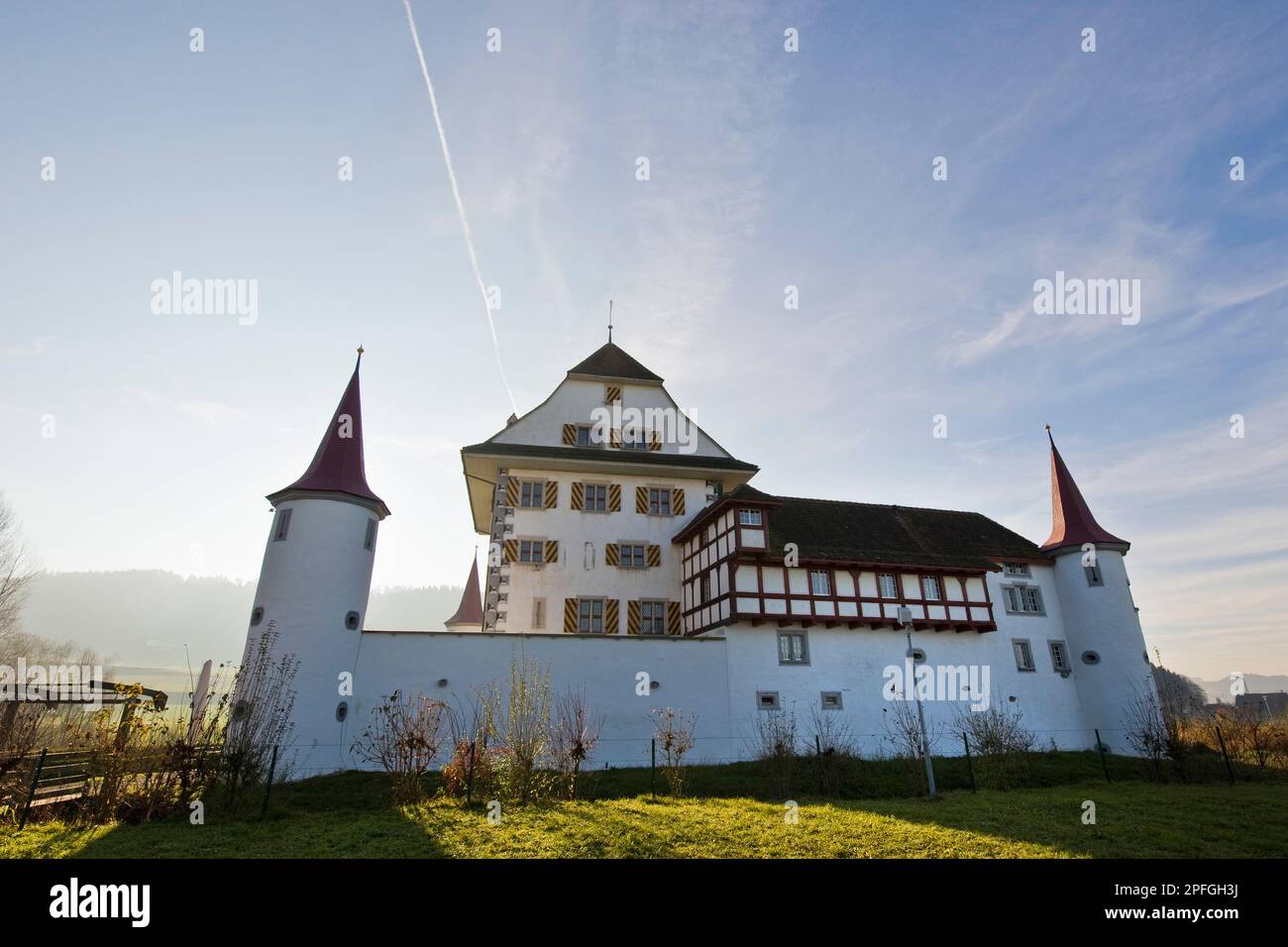 Wasserschloss Wyher castle, Switzerland Stock Photo - Alamy
