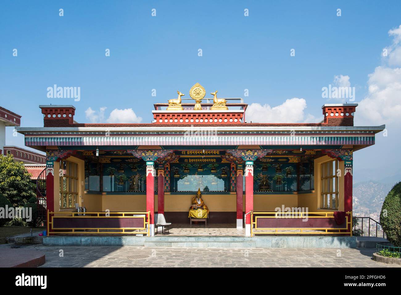 Nepal, Kopan monastery Stock Photo - Alamy