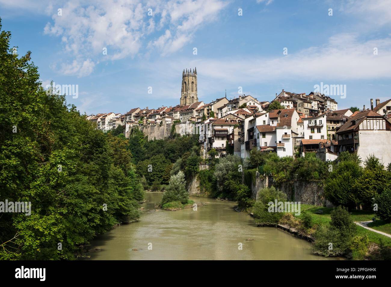 Switzerland, Canton Fribourg, Fribourg, landscape Stock Photo - Alamy