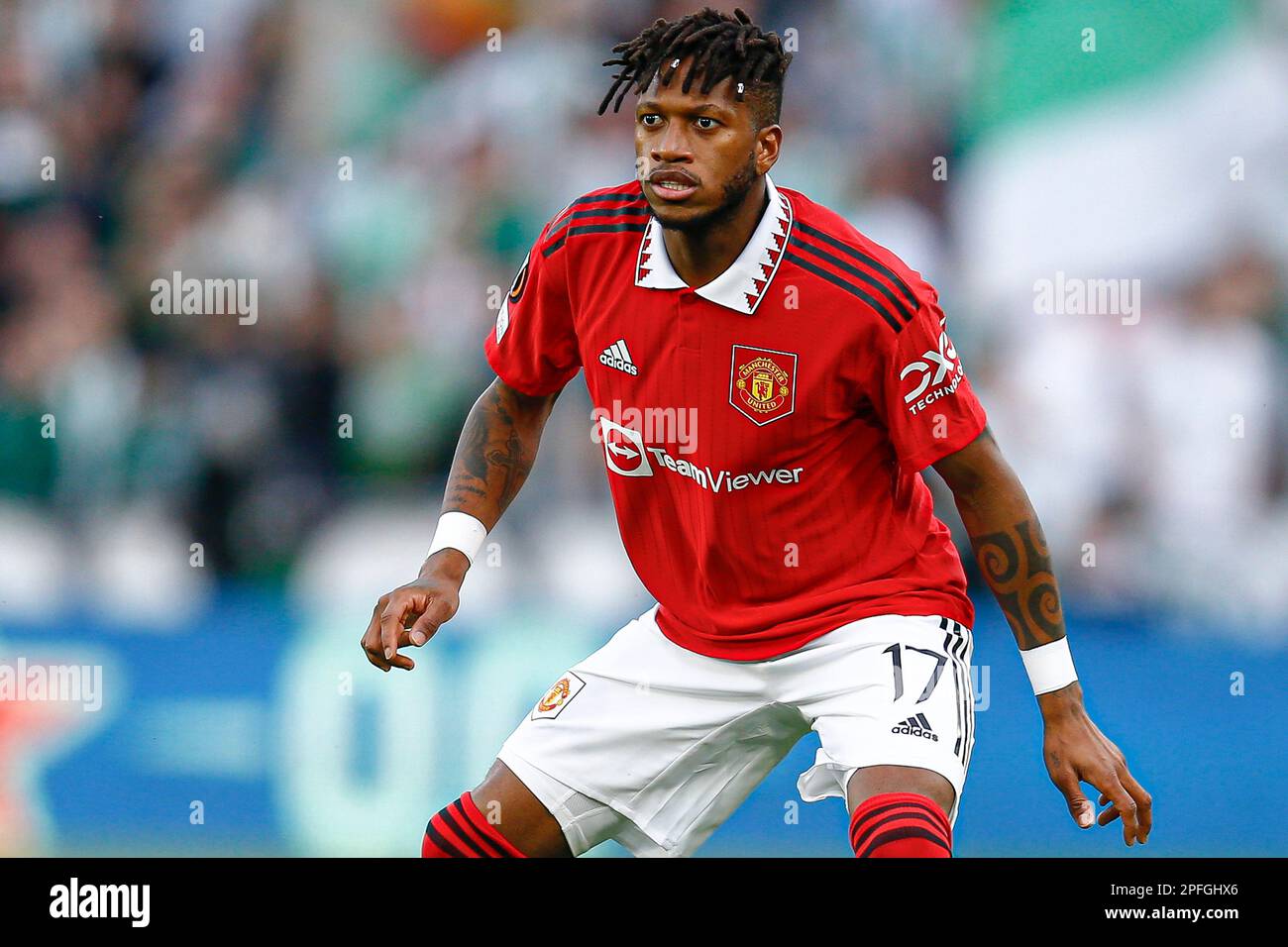 Fred of Manchester United during the UEFA Europa League match, Round of ...
