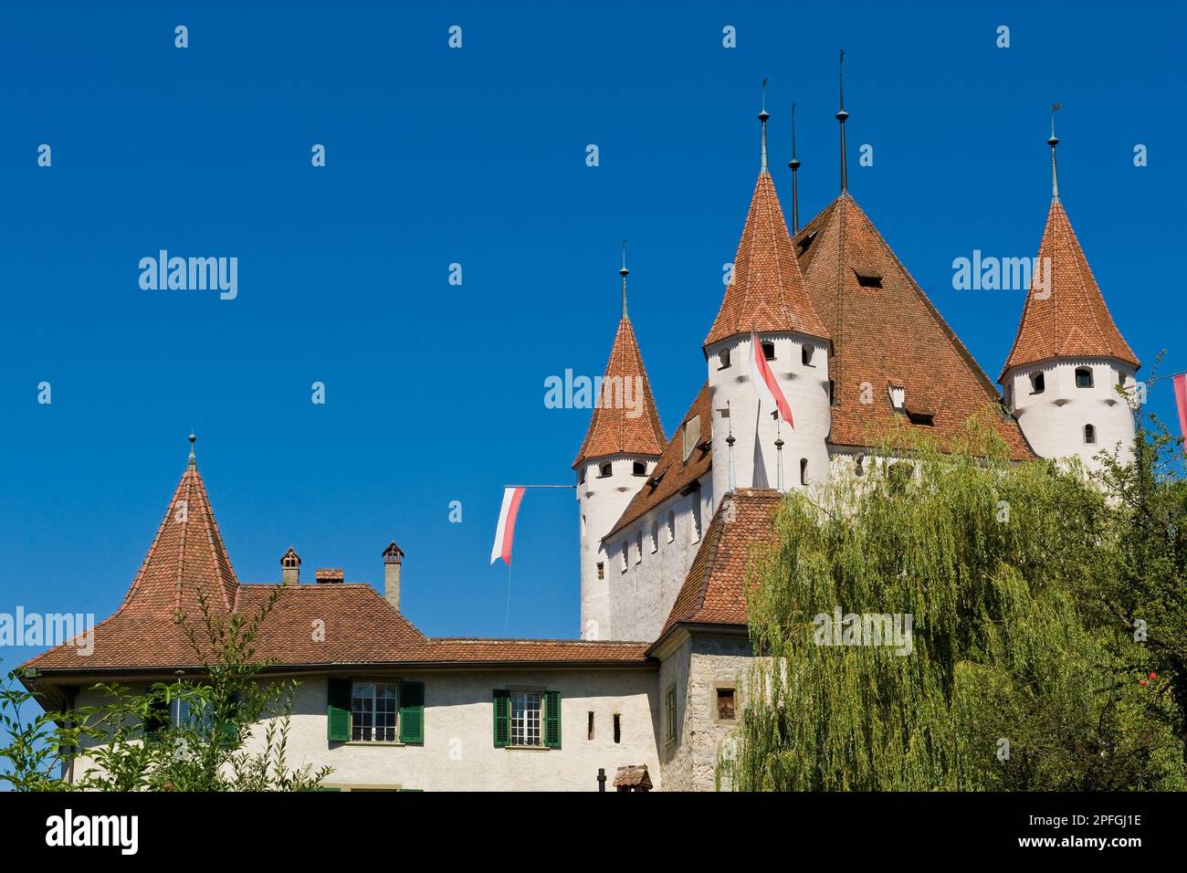 Switzerland, Canton Bern, Thun, old castle Stock Photo - Alamy