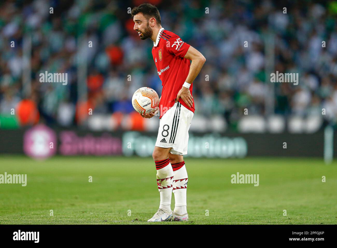 Bruno Fernandes of Manchester United during the UEFA Europa League ...
