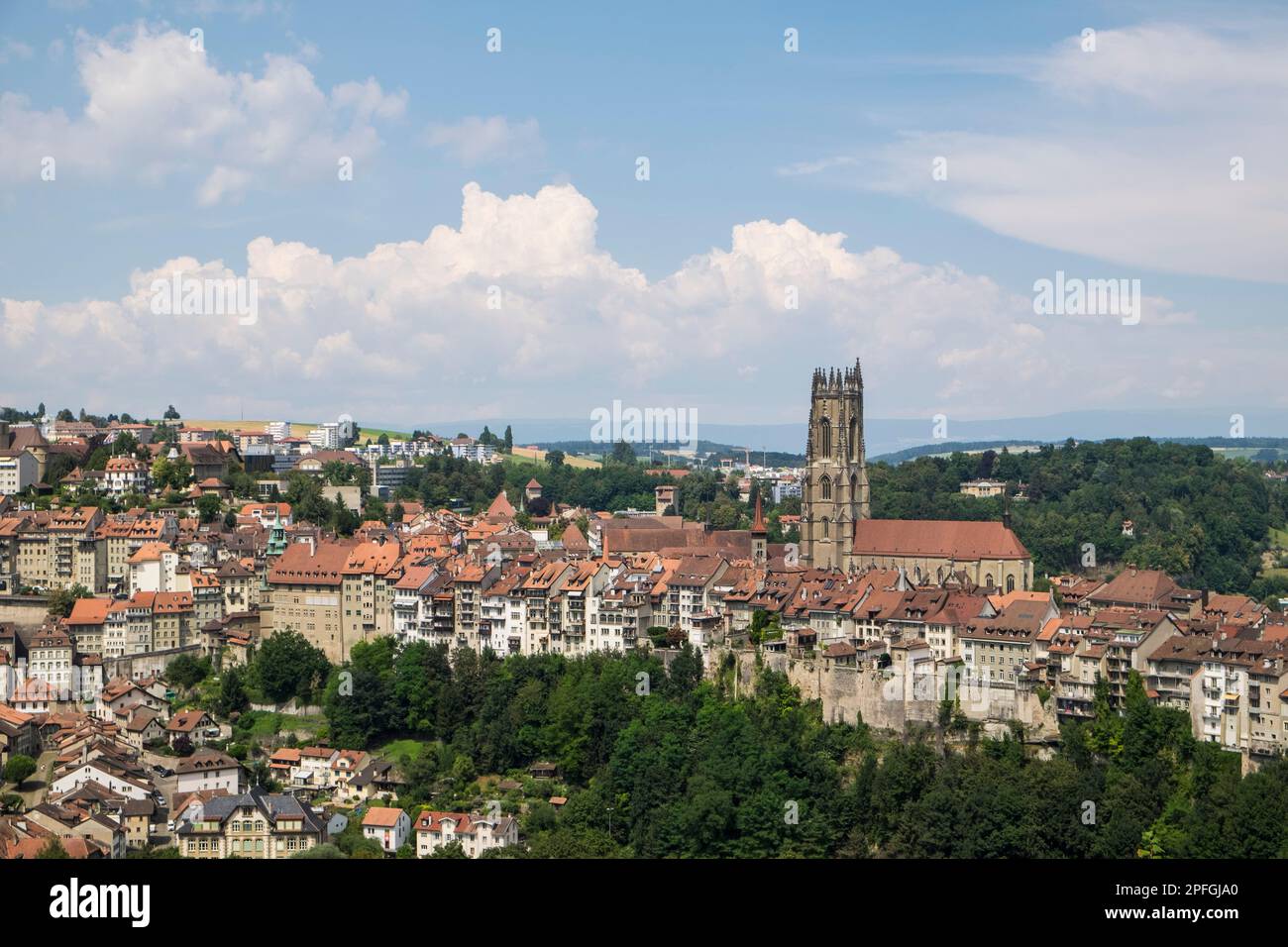 Switzerland, Canton Fribourg, Fribourg, landscape Stock Photo - Alamy