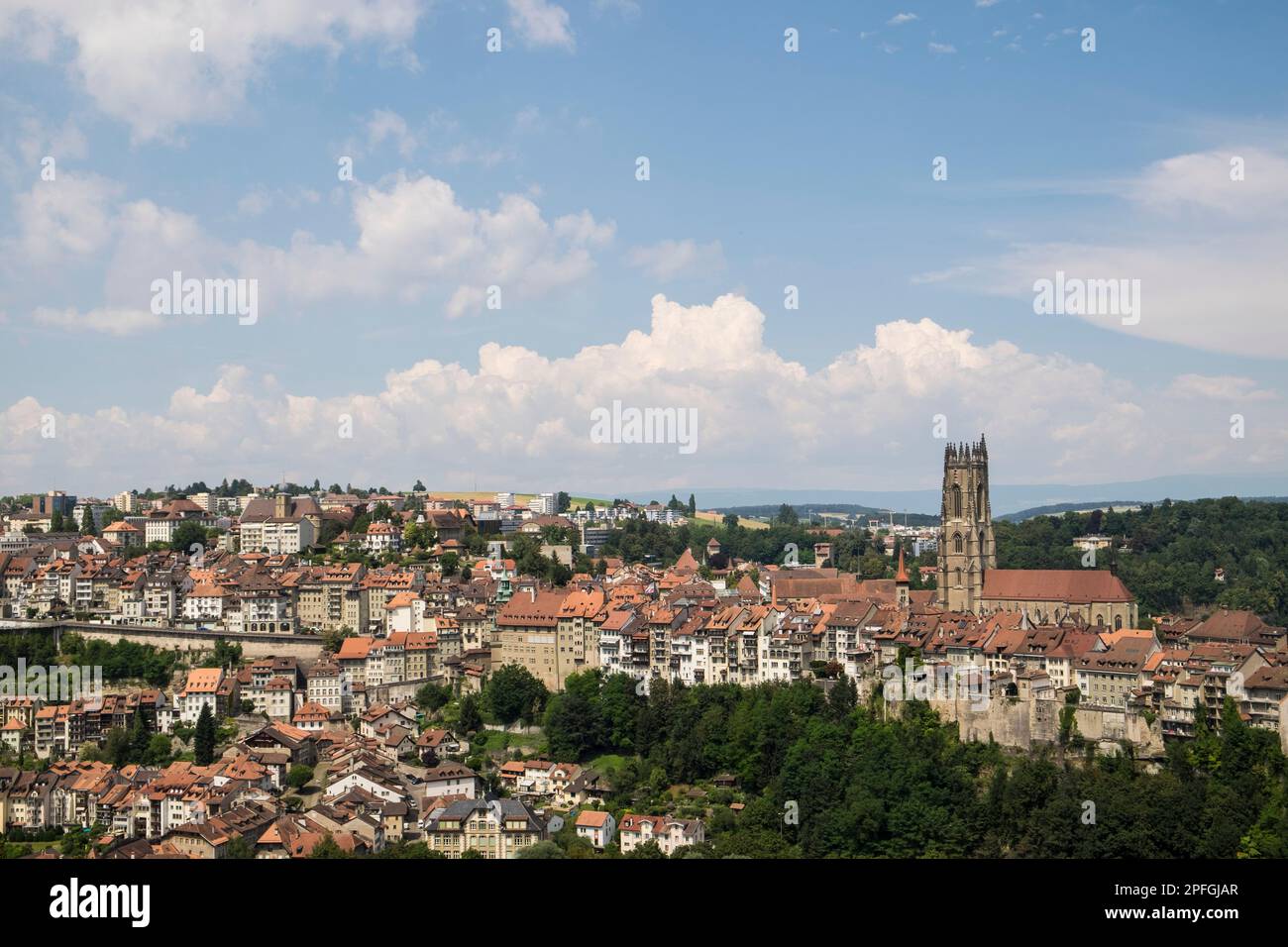 Switzerland, Canton Fribourg, Fribourg, landscape Stock Photo - Alamy