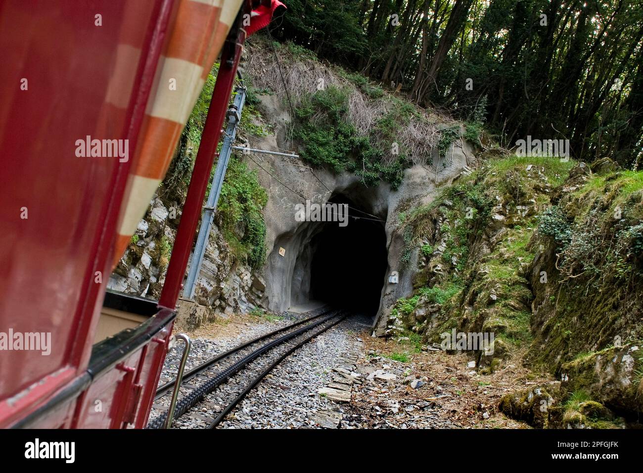 Switzerland, Canton Ticino, Monte Generoso Railway, steam train Stock ...