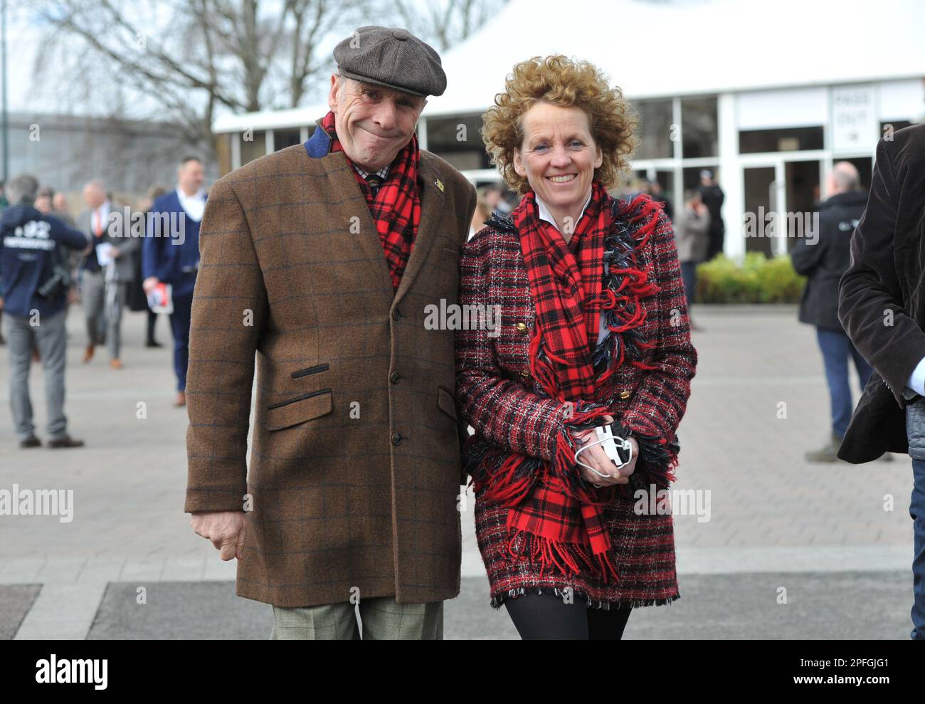 Former top jockey Peter Scudamore and trainer Lucinda Russell. Horse ...