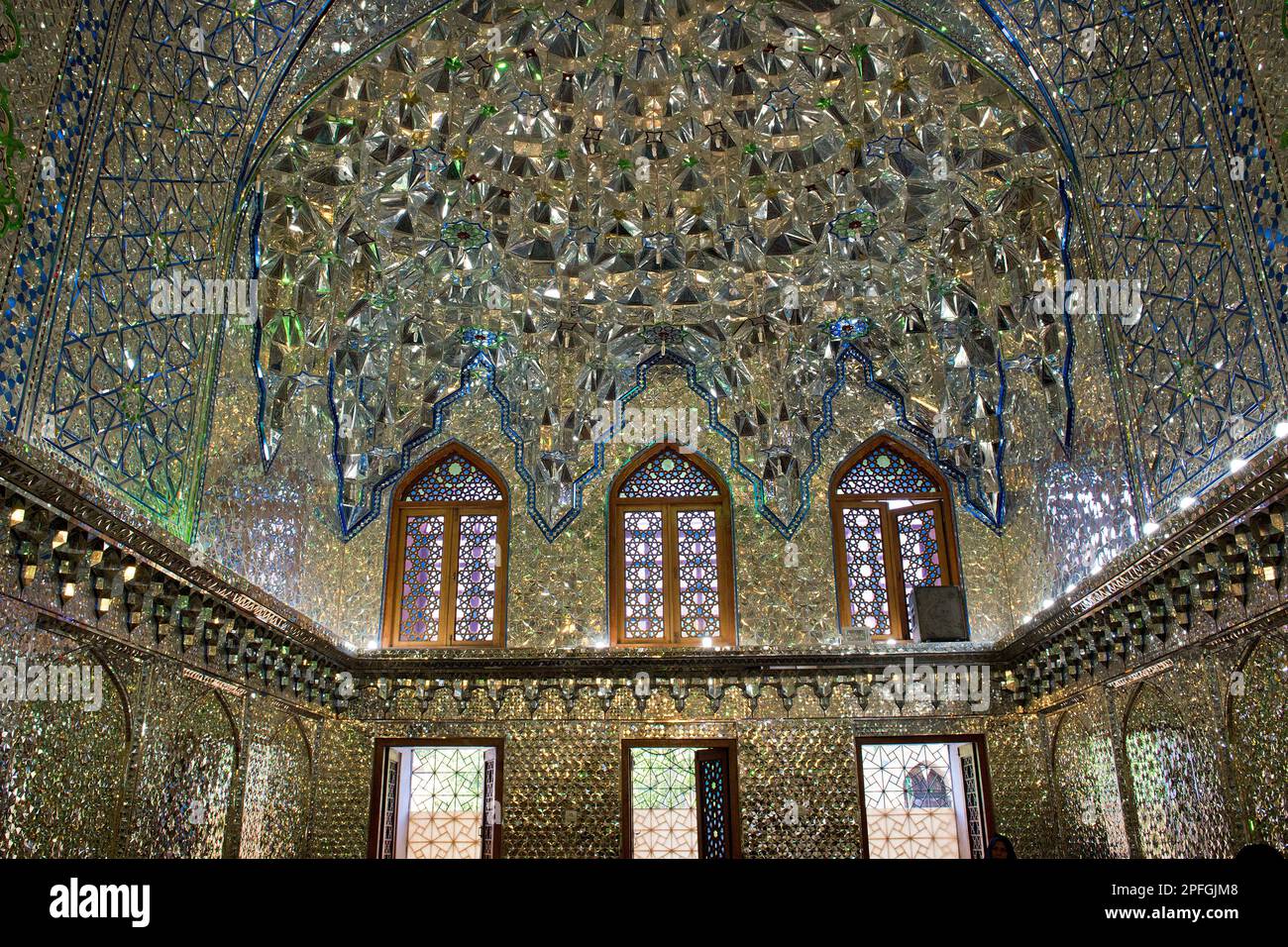Asia, Iran, Shiraz, Aliebne Hamze Shrine Stock Photo - Alamy