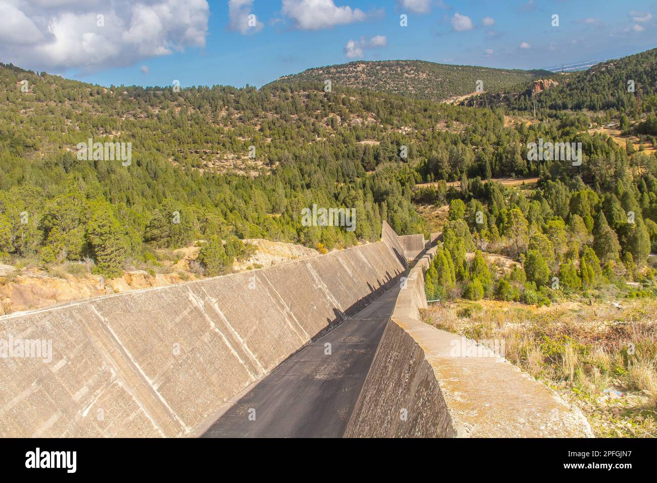 The El Masri Dam in Grombalia, Tunisia. North Africa Stock Photo - Alamy