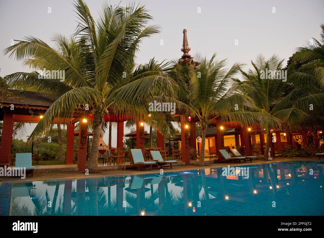 Myanmar, Bagan, Thazin Garden Hotel Stock Photo - Alamy